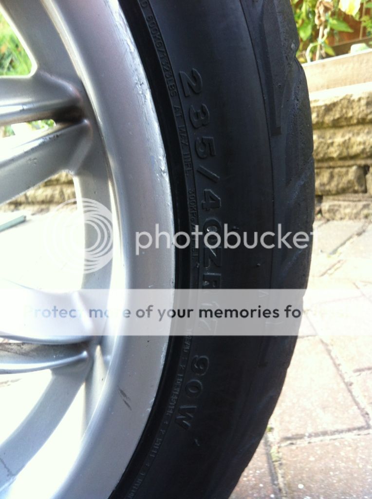 BMW staggered "Sunflower" wheels fitted with A048 (front) and 595 RS-R ...
