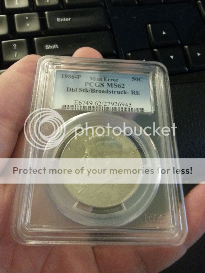 Modern Kennedy Error, Double Struck Broadstrike Reeded Edge. - Coin ...